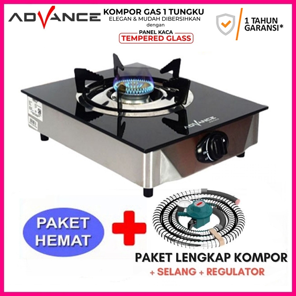 Jual Kompor Kaca Advance GB101K Kompor Kaca 1 Tungku - API biru ...