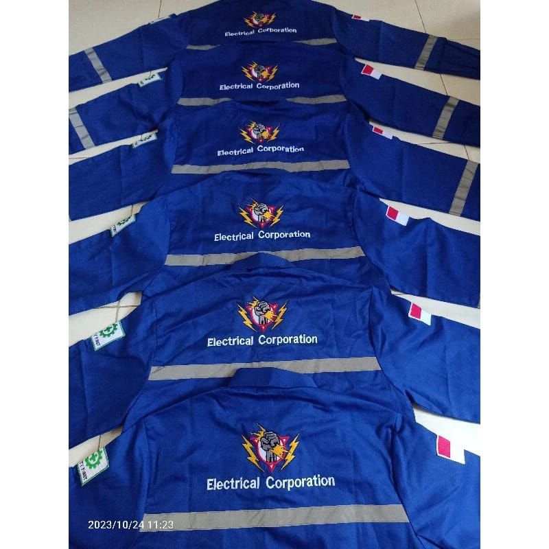 Jual WEARPACK SAFETY K3 LENGAN PANJANG SCOTLET BISA KOSTUM BORDIR ...