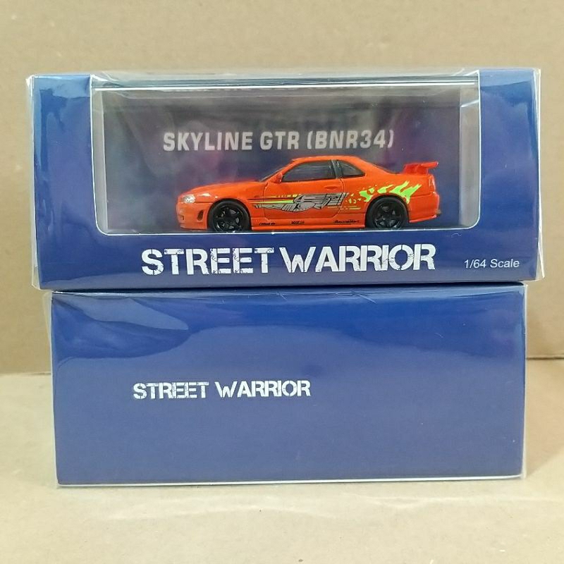 Jual Street Warrior 1/64 Nissan Skyline GTR R34 Orange Fast and Furious ...