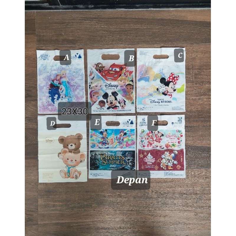 Jual plastik Disney Land Tokyo Japan plastic shopping bag original ...