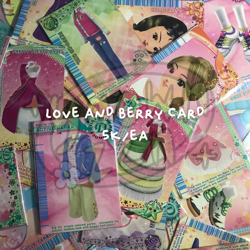 Jual [READY STOCK] LOVE AND BERRY KARTU CARD NINTENDO DS ORIGINAL ...