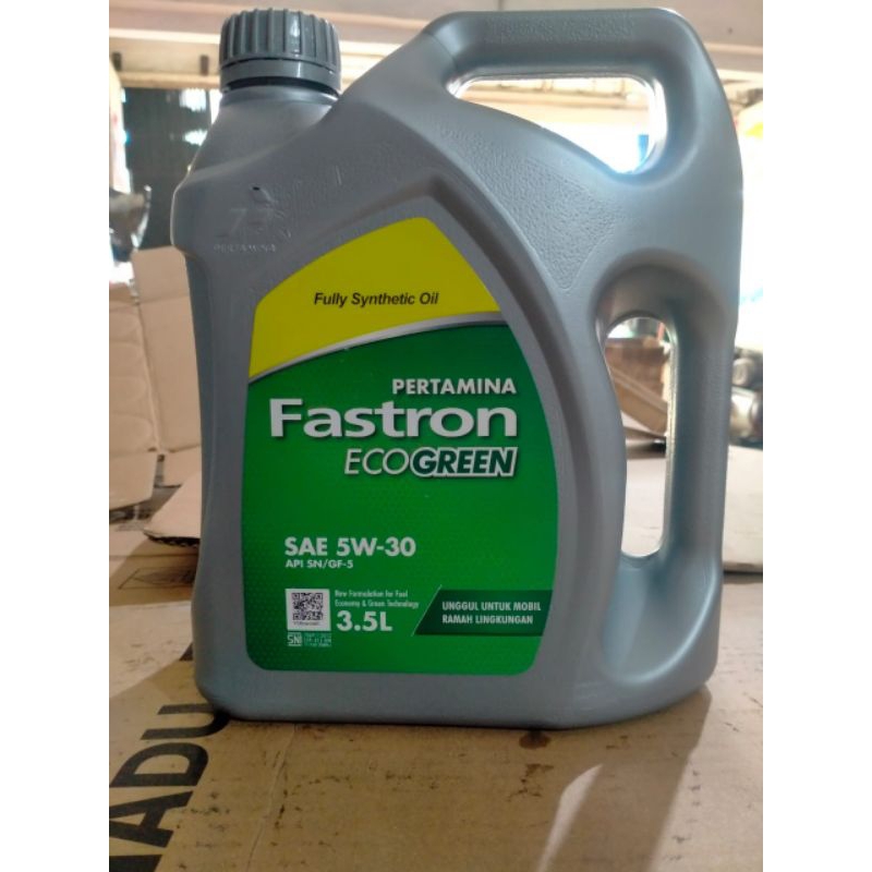 Jual OLI PERTAMINA FASTRON ECO GREEN SAE 5W-30 LCGC isi 3.5 LITER ...