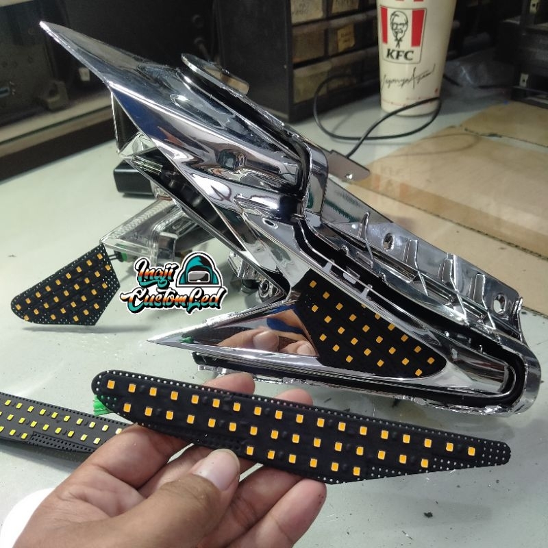 Jual Custom Lampu Sein Led Vario 125 Techno SV125 | Shopee Indonesia