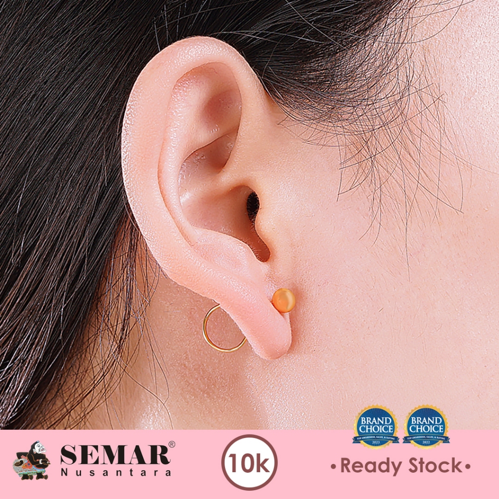 Jual Anting Emas Toge Mrican Gold Earrings 10K Semar Nusantara | Shopee ...