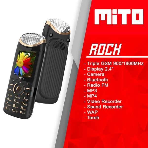Jual HP tombol Mito Rock Triple GSM 2.4inch | Shopee Indonesia