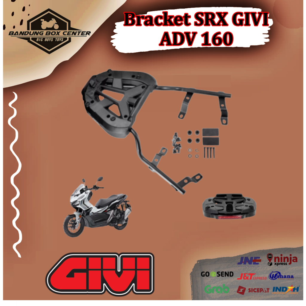 Jual Bracket Box atau Breket SRX GIVI motor Honda ADV 160 Bracket Givi ...