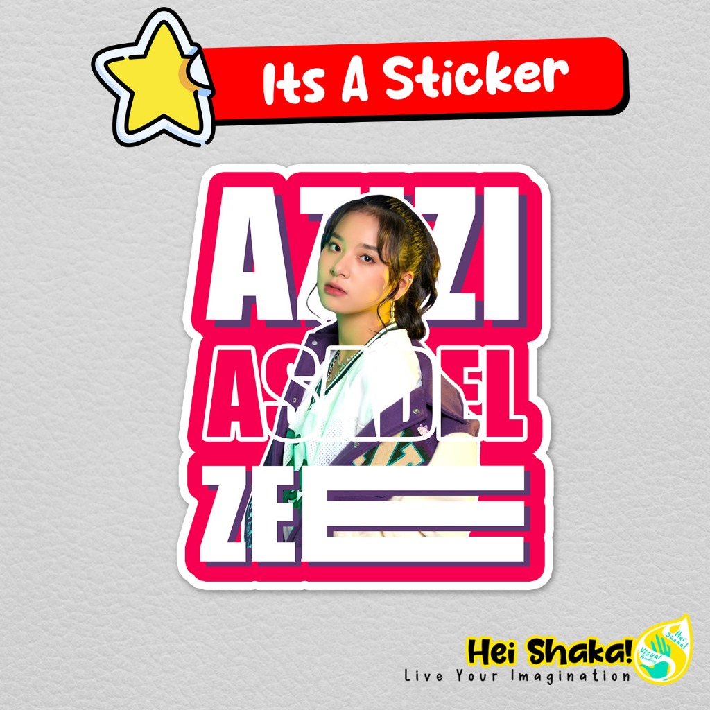 Jual Stiker Azizi Asadel Zee JKT48 Fly High Sticker Idol Grup Wota ...