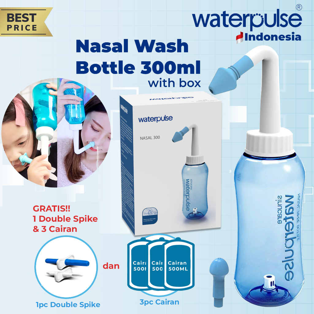 Jual Paket Botol Cuci Hidung/ Nasal Wash Botle WATERPULSE ORIGINAL ...