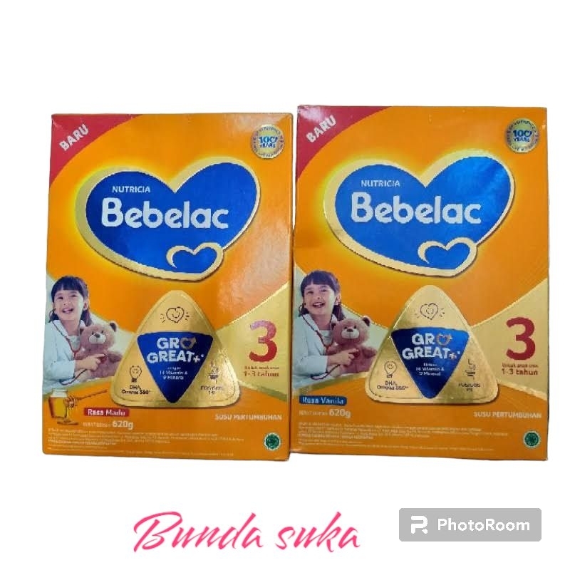 Jual Bebelac 3 Susu Pertumbuhan Grogreat+ Vanila/Madu 620G (Baca Deskripsi) | Shopee Indonesia