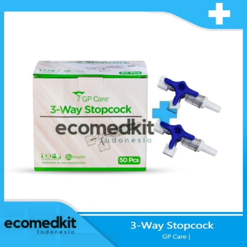 Jual Three Way Stopcock GP Care 3-Way Konektor Selang Infus | Shopee ...