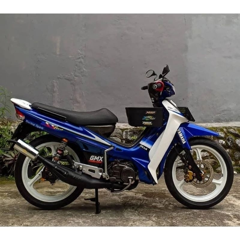 Jual striping sticker standar lisbody Yamaha fiz ss two biru | Shopee ...