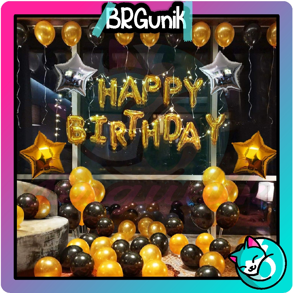 Jual BRGUNIK Balon Huruf Angka 40cm Satuan / Balon Alphabet A-Z Balon ...