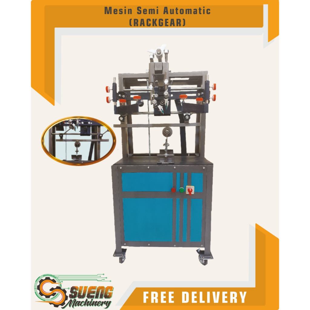 Jual Mesin sablon cup / Mesin sablon gelas (SEMI AUTO RACKGEAR ...