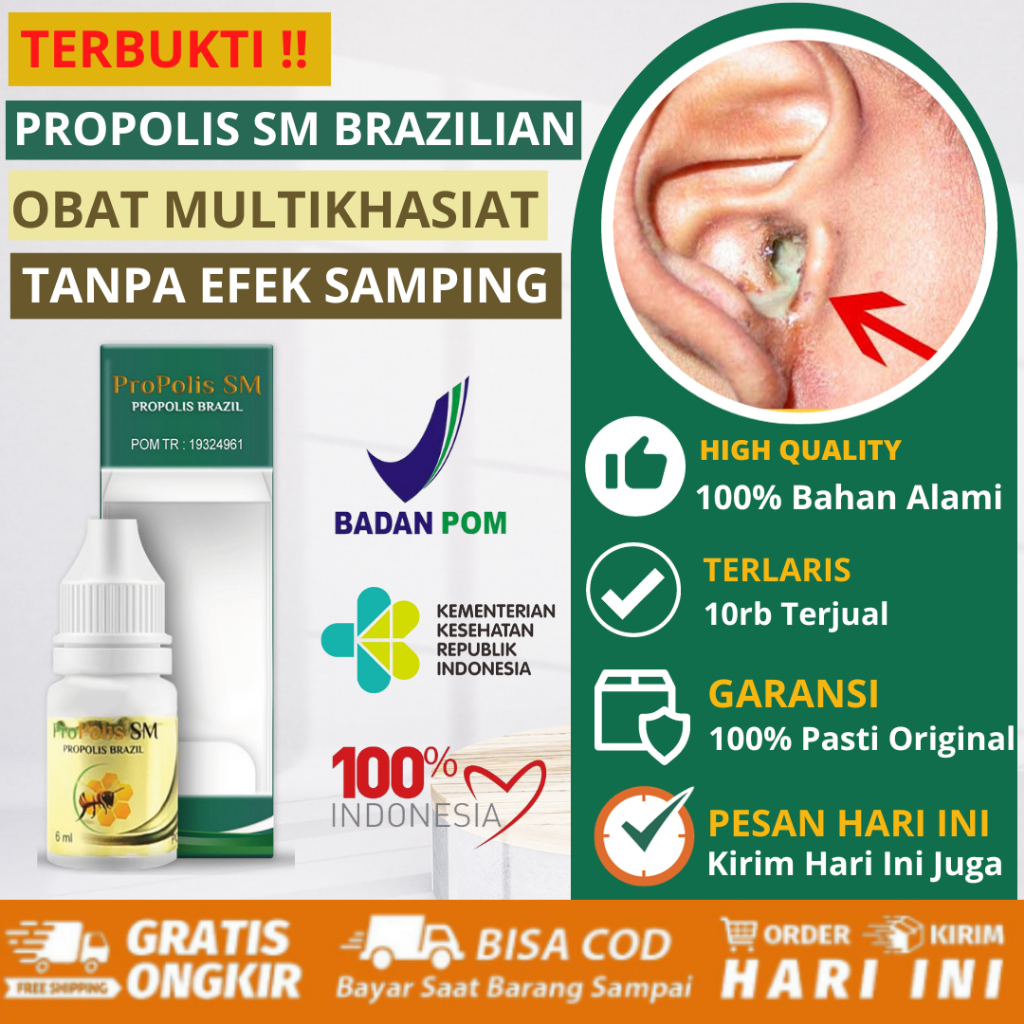 Jual Obat Tetes Telinga Congek Bernanah Bau Busuk Curek Obat Telinga ...