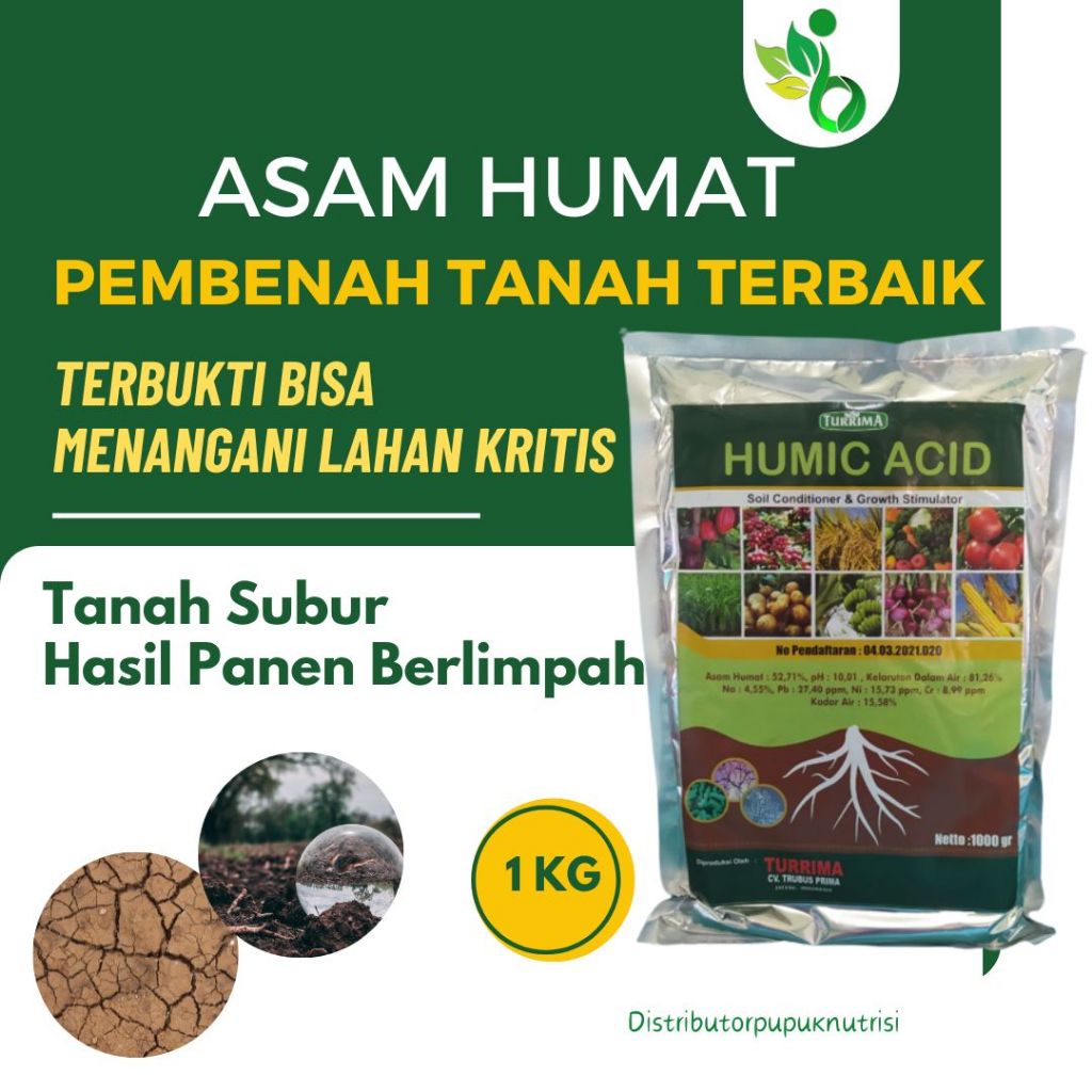 Jual Asam Humat HUMIC ACID 1 Kilo, Pupuk Pembenah Tanah Terbaik | Shopee Indonesia