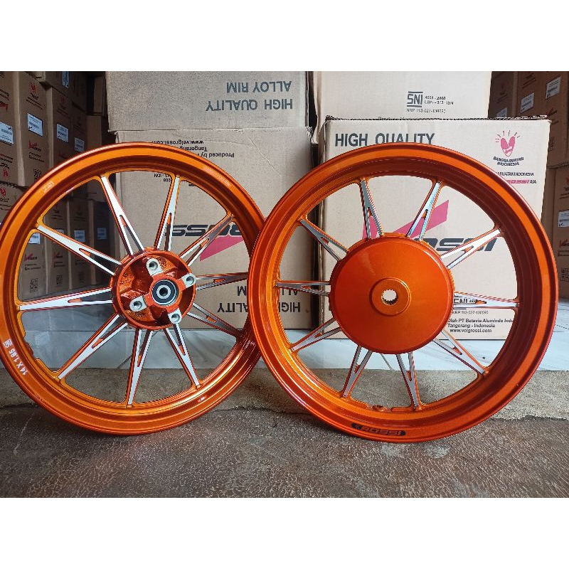 Jual Velg Racing Vrossi Sun Yamaha Mio Sporty/Smile Ct Orange | Shopee ...