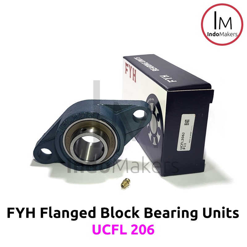 Jual Flanged Block Bearing Unit UCFL 206 - As 30mm FYH Japan | Shopee ...