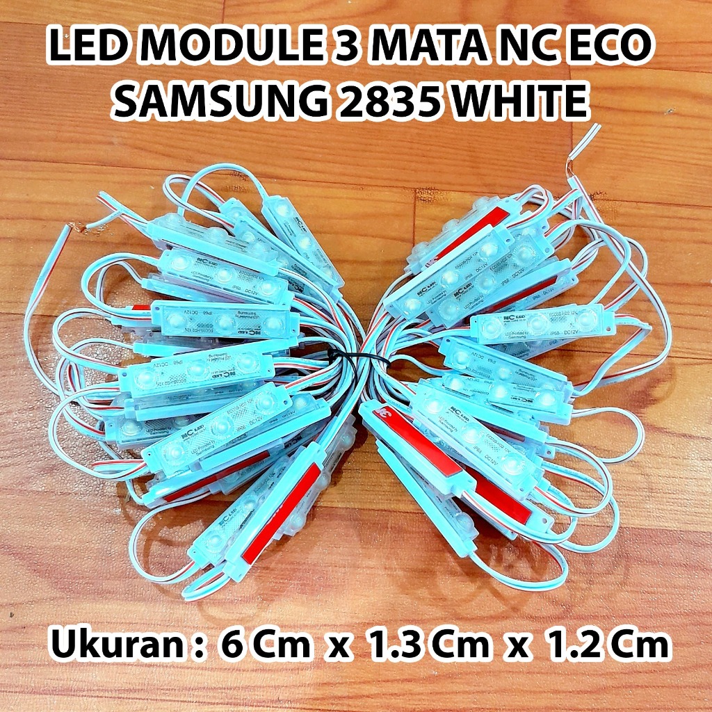 Jual LAMPU MODULE LED 3 MATA NC ECO LED SAMSUNG 2835 WHITE 1.2W ...