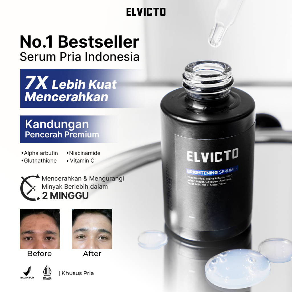 Jual Elvicto Brightening Serum 30ml | 20ml | Shopee Indonesia