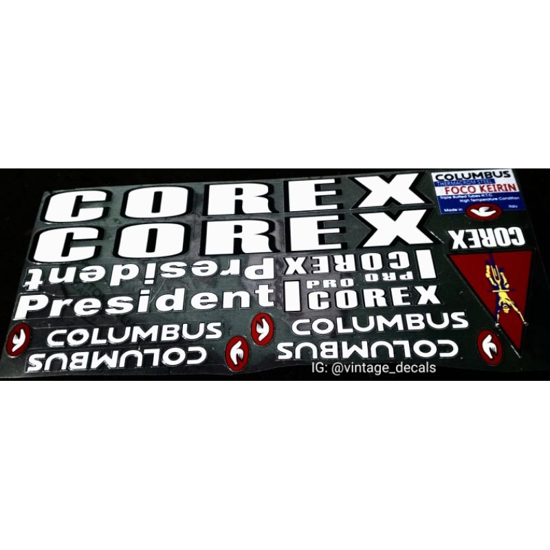 Jual sticker decals replacement Fixie fix gear COREX presiden keirin ...
