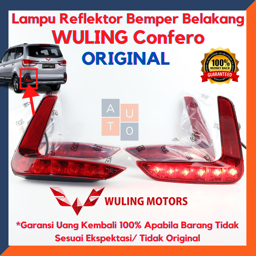 Jual LAMPU REFLEKTOR MATA KUCING BUMPER BEMPER BELAKANG WULING CONFERO ...