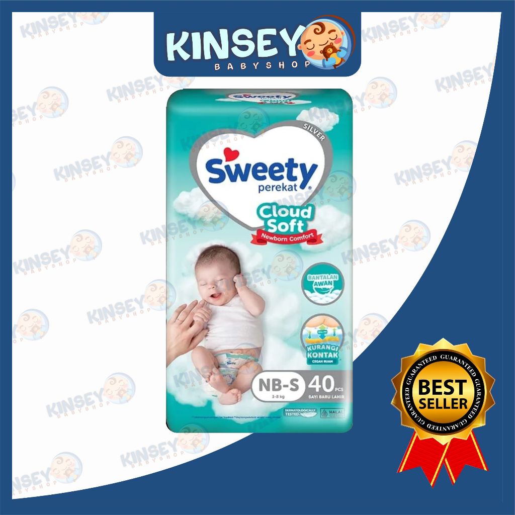 Jual Sweety SIlver Soft Cloud Comfort Tape NB-S40 Popok Bayi Perekat ...