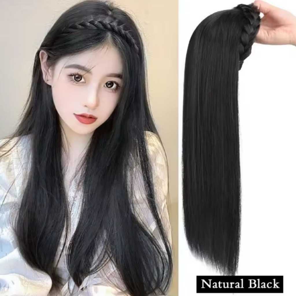 Jual Wig Bando Kepang Rambut Lurus Panjang 60 Cm Wig Bando Kepang ...