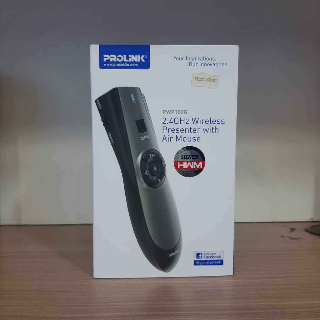 Jual Presenter Wireless Prolink PWP102G 2.4Ghz with Air Mouse ( Laser ...