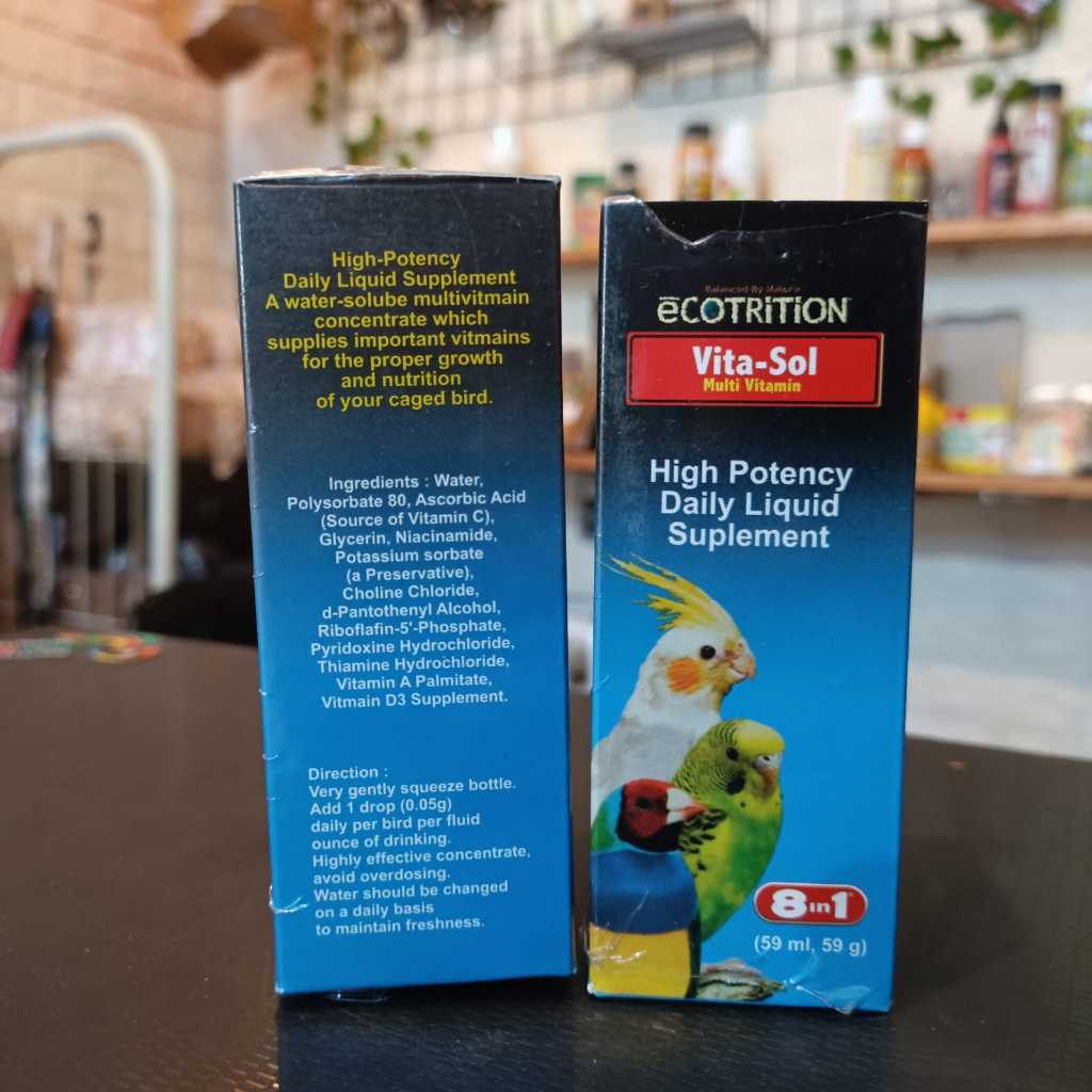 Jual VITASOL HIGH PROTENCY VITAMIN VITA SOL PENGGACOR LOMBA BURUNG ...