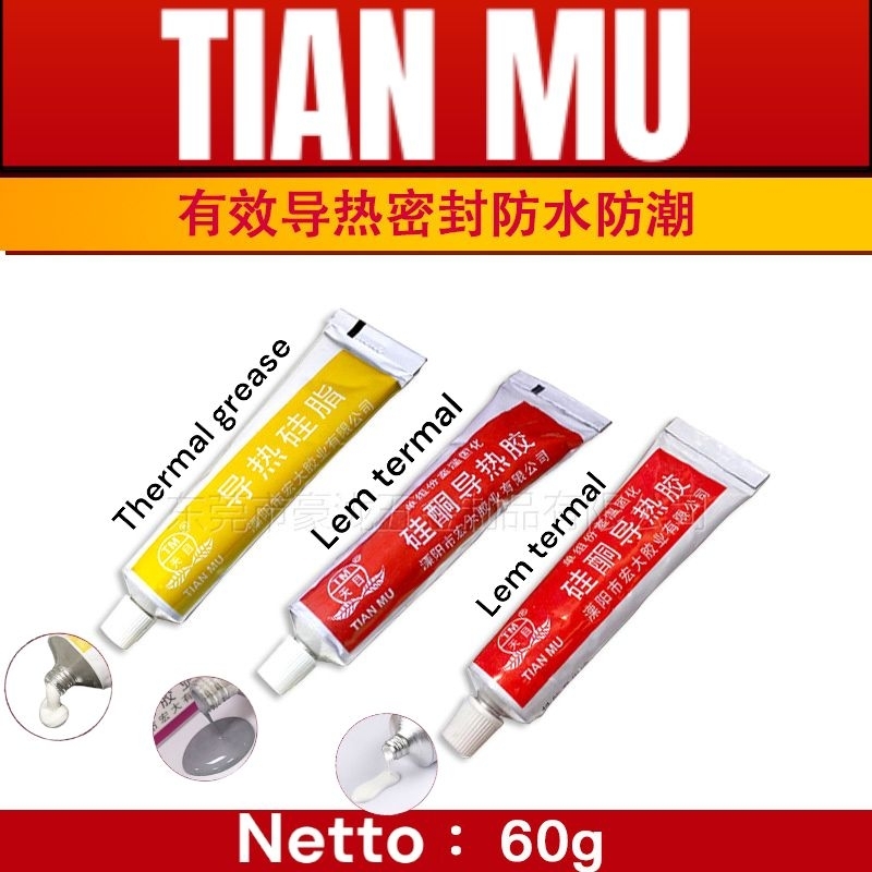 Jual Tian mu lem thermal silicon/Tianmu thermal grease | Shopee Indonesia
