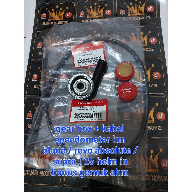 Jual gear box + kabel speedometer km blade / revo absolute / supra 125 ...