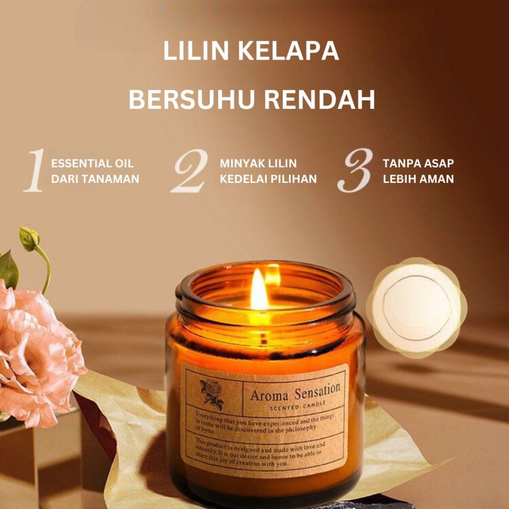 Jual Lilin Aromaterapi Scented Candle Premium Pewangi Ruangan LAR5000 ...