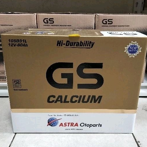 Jual Aki Mobil Mitsubishi Pajero Dakar 105D31L GS Calcium Astra 12volt ...