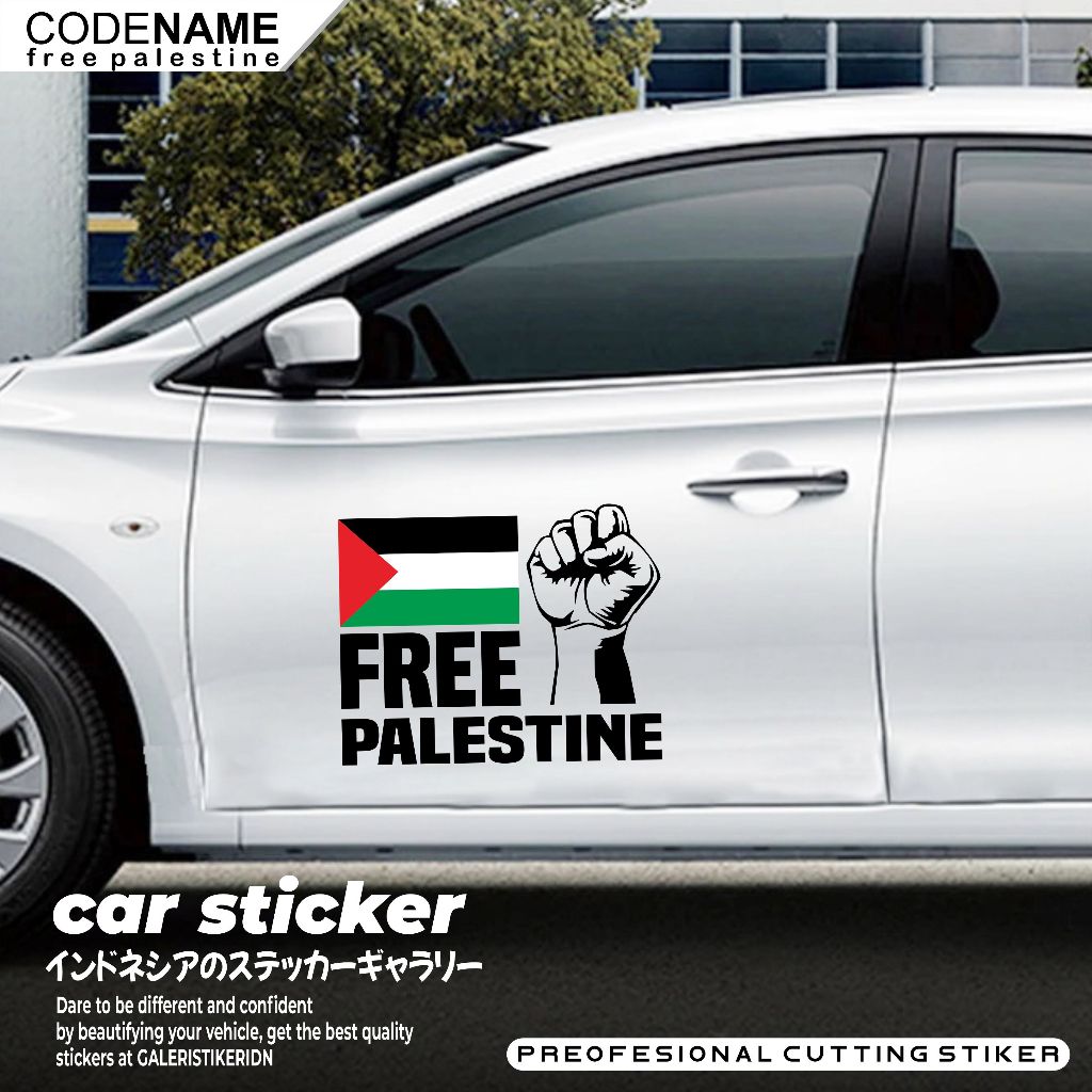 Jual Sticker Free Palestina Stiker Save Palestina Sticker Cutting Mobil ...