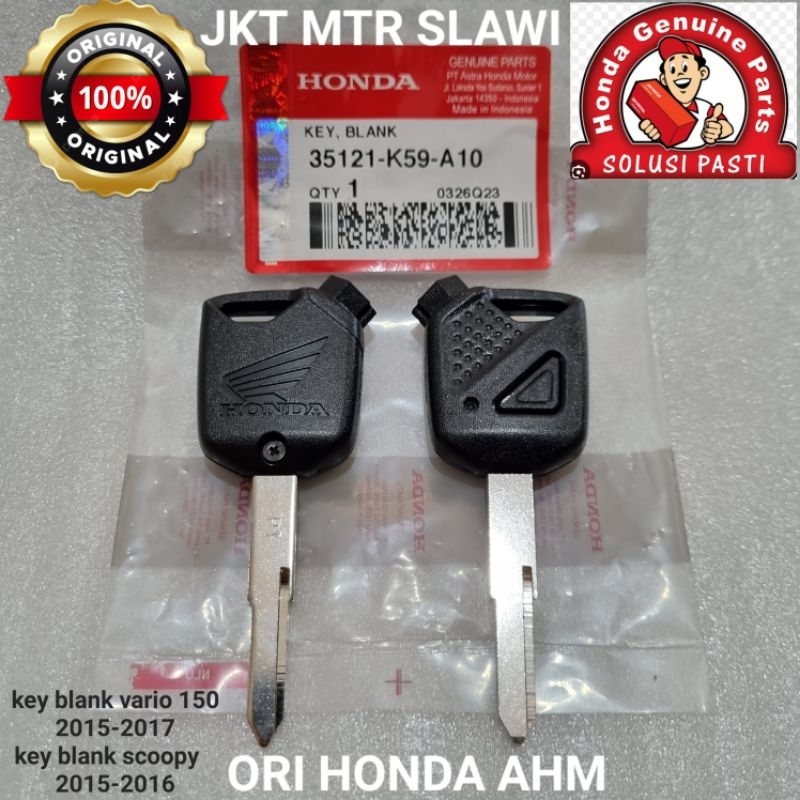 Jual 35121-K59-A10 key blank,kunci remote, kunci keyblank vario 150 old ...