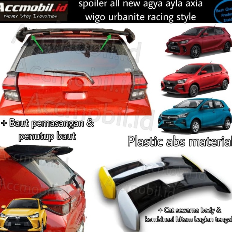 Jual Top Produk..!! spoiler all new agya ayla 2023 on model urbanite ...