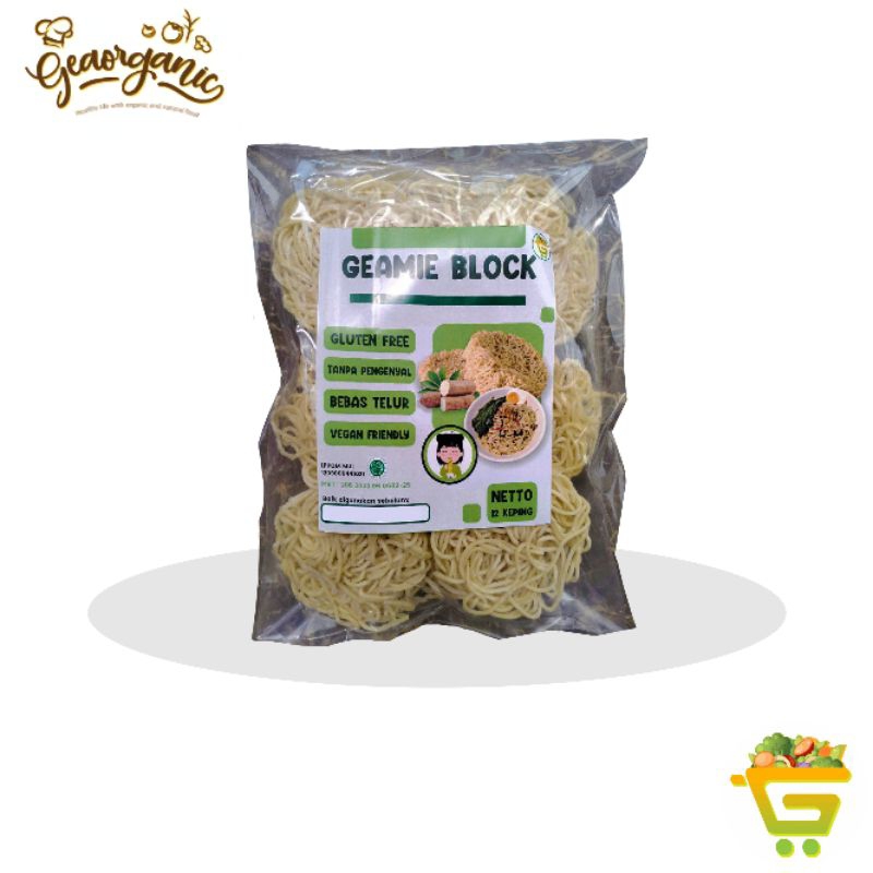 Jual Mie Block Gluten Free Geamie Tanpa Bumbu isi 12 keping | Shopee ...