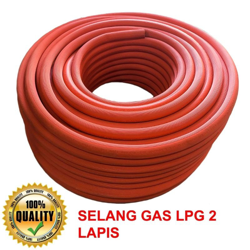 Jual SELANG GAS ROLL LPG 2 LAPIS ORANGE HARGA PER METER | Shopee Indonesia
