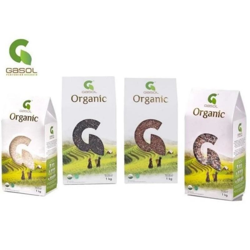 Jual Gasol Beras Butir Organic 1kg | Shopee Indonesia