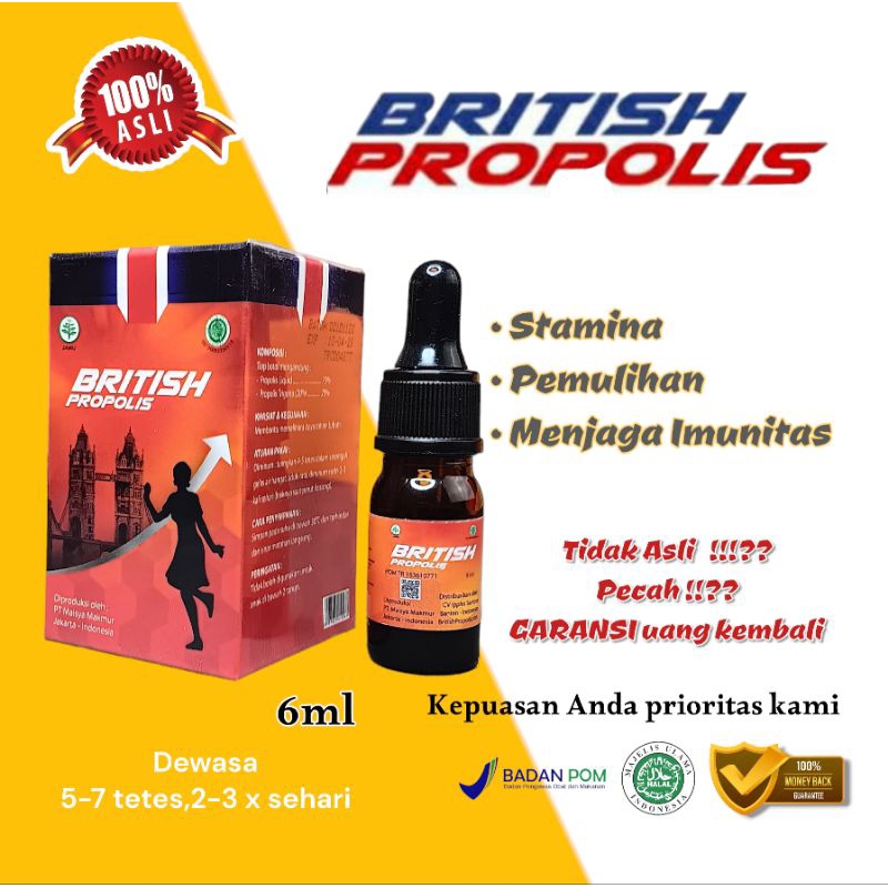 Jual British Propolis Original Dewasa Dan Anak 6ml | Shopee Indonesia