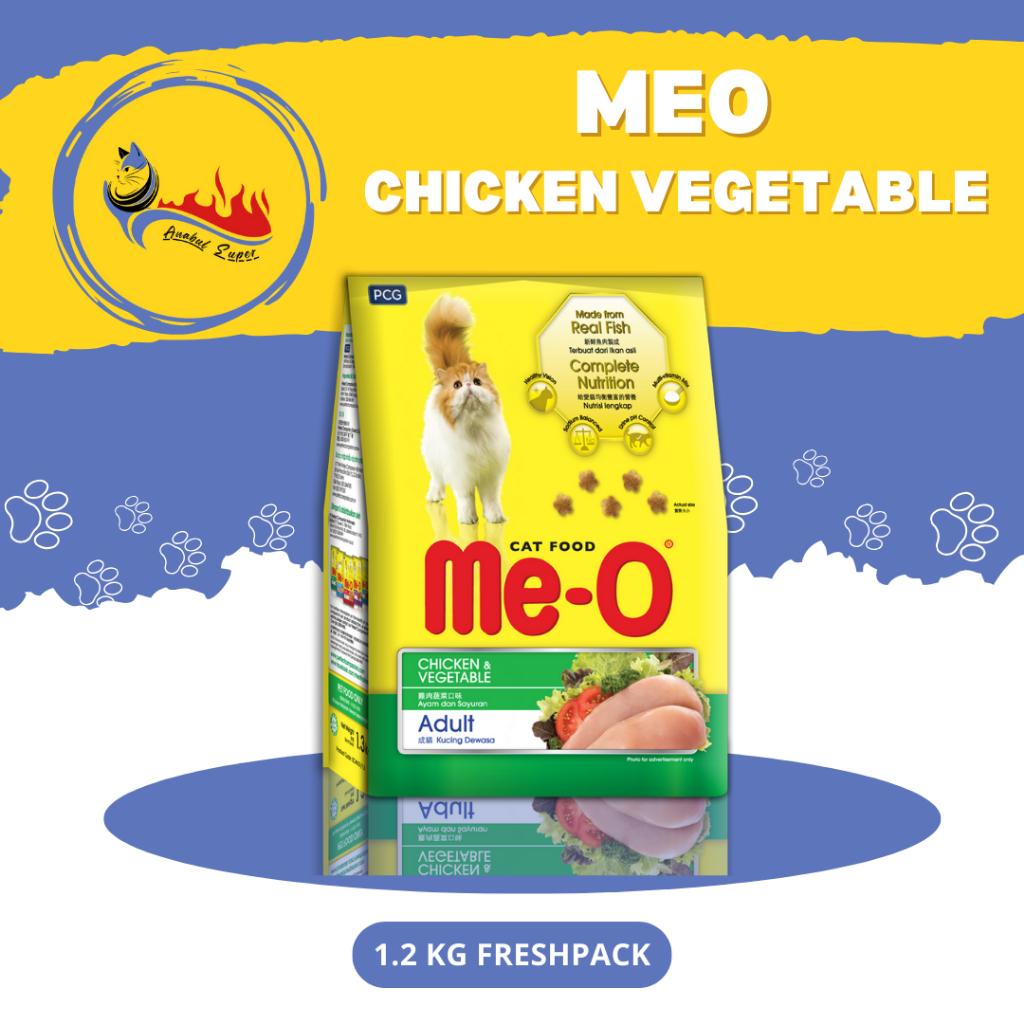 Jual MeO Chicken & Vegetable Adult 1,2 Kg FreshPack | Shopee Indonesia
