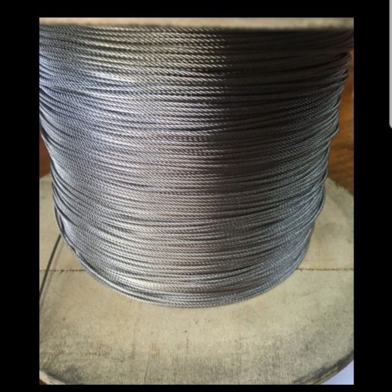 Jual kawat sling baja galvanis 1 2 3 4 5 mm anti karat | Shopee Indonesia