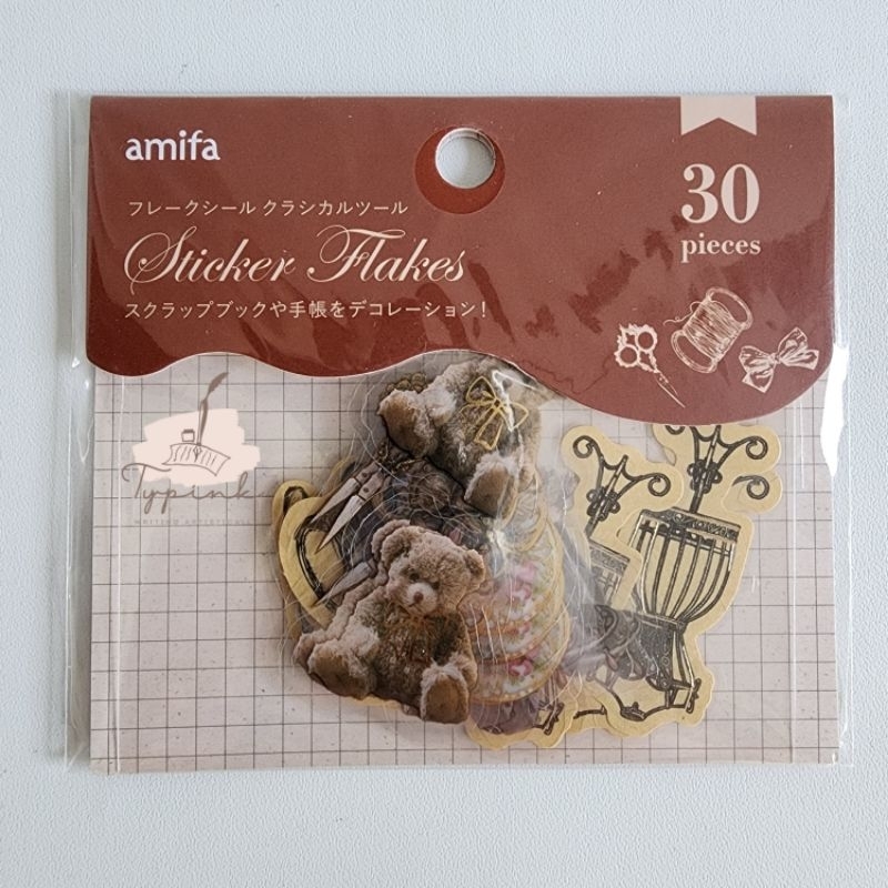 Jual AMIFA FLAKES STICKER ANTIQUE SHOP THEME VINTAGE CLASSIC STIKER ...