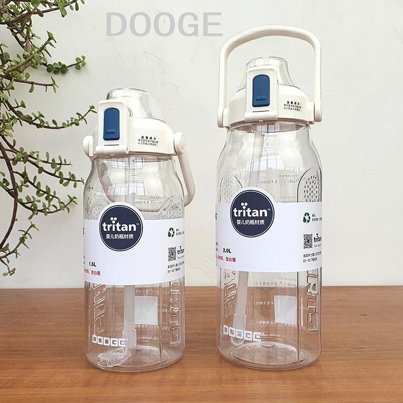Jual DODGE Botol Minum Teguk Sedot Jumbo 2L Bening Premium Bahan Tritan ...