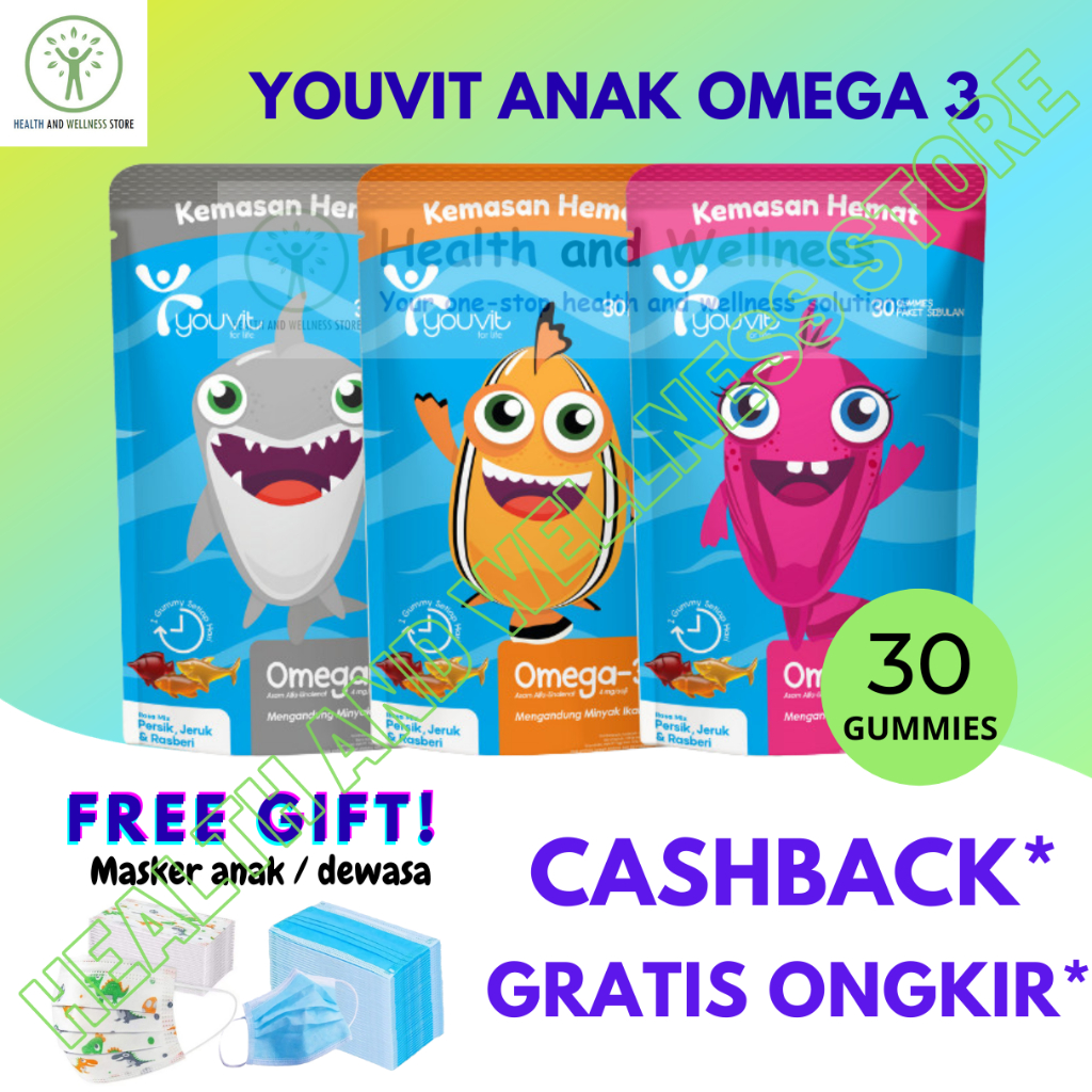Jual YOUVIT SERIES MULTIVITAMIN DEWASA ANAK OMEGA COLLAGEN BEAUTI GUMMY | Shopee Indonesia