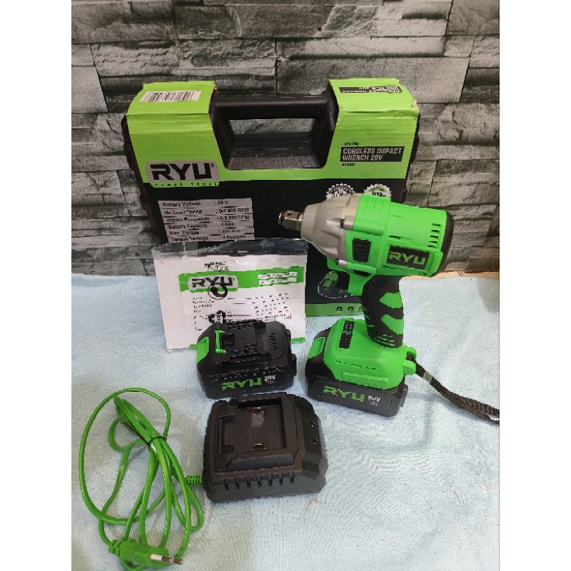 Jual Mesin Impack Wrench Cordlees RYU RCW20V | Shopee Indonesia