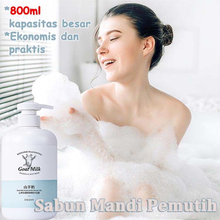 Jual Sabun Mandi Memutihkan Whitening Shower Gel Goat Milk Body Wash ...