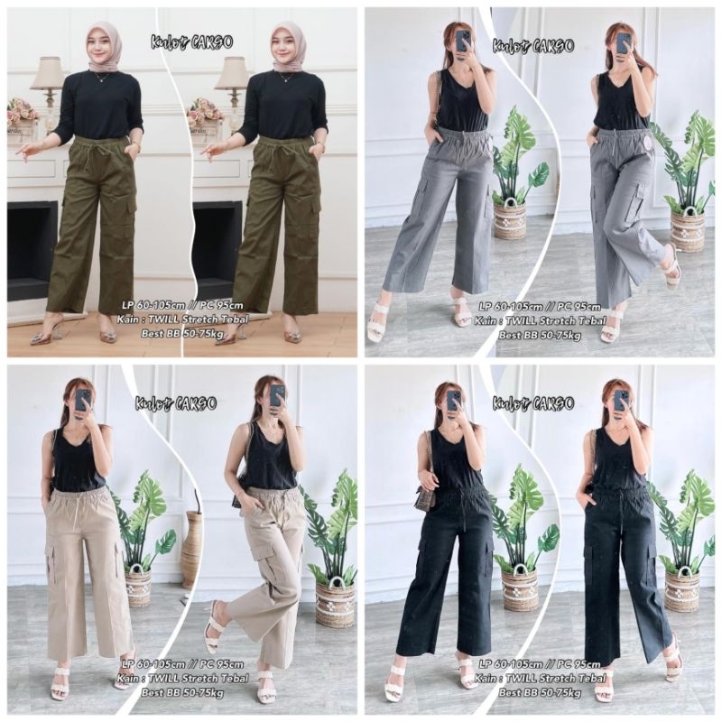 Jual Kulot Cargo - Abu | Shopee Indonesia