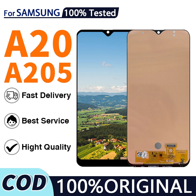 Jual 【ORIGINAL100%】LCD for Samsung A20 /A205 FULLSET TOUCHSCREEN HD ...