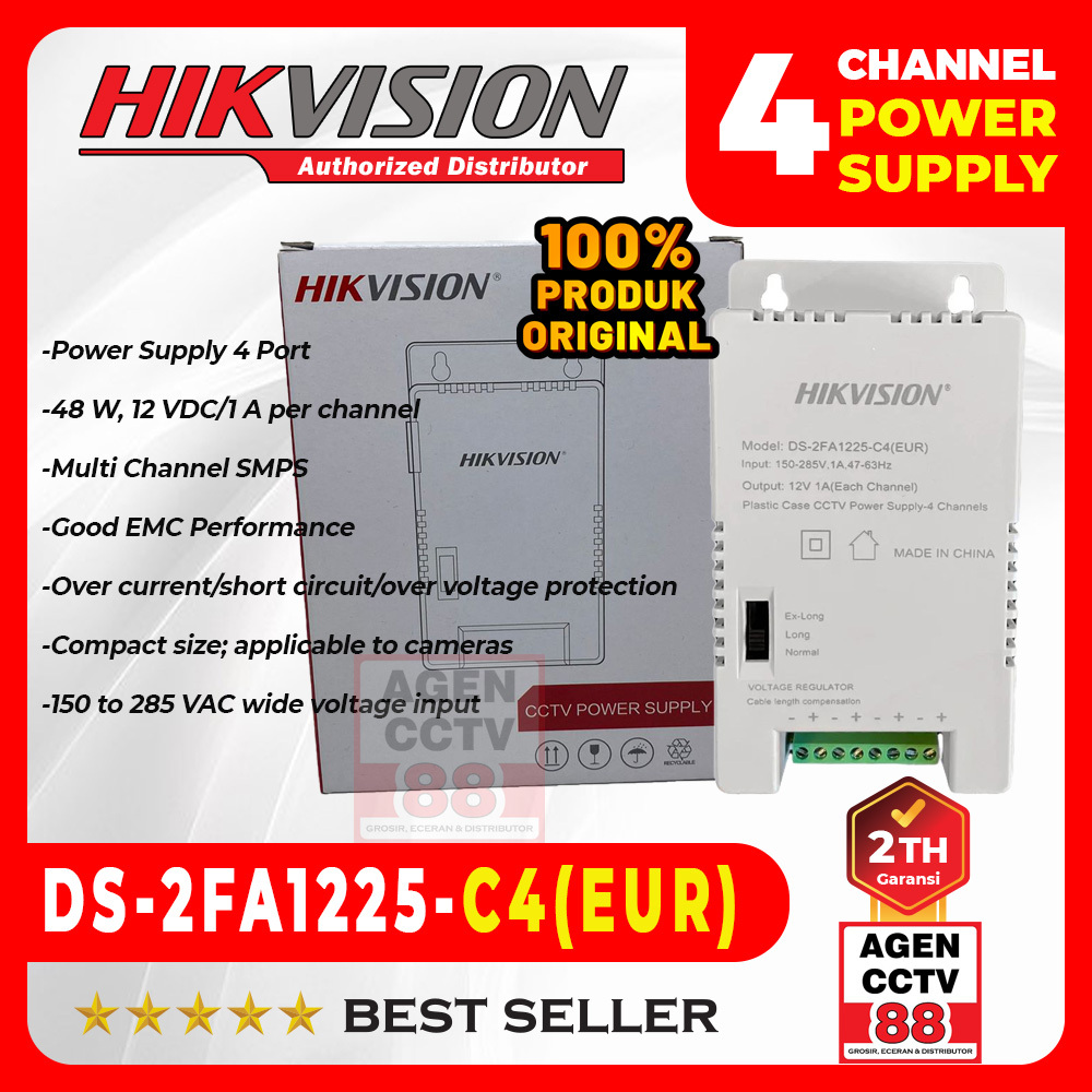 Jual Power Supply HIKVISION DS-2FA1225-C4 4CH Switching Adaptor PSU CCTV | Shopee Indonesia